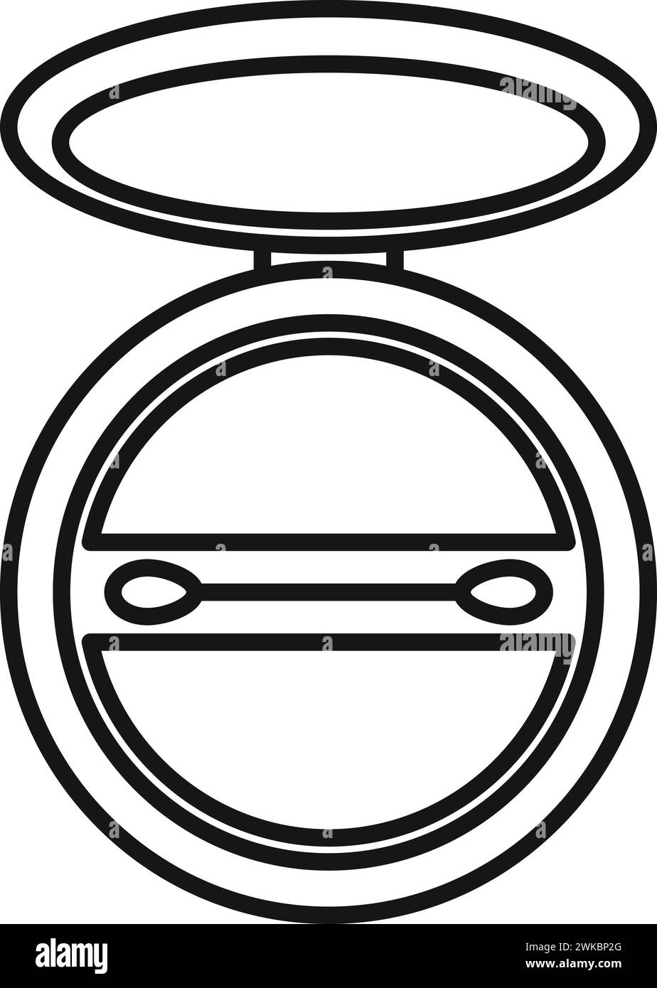 Swab cosmetic care icon outline vector. Female fashion skin. Medical ...