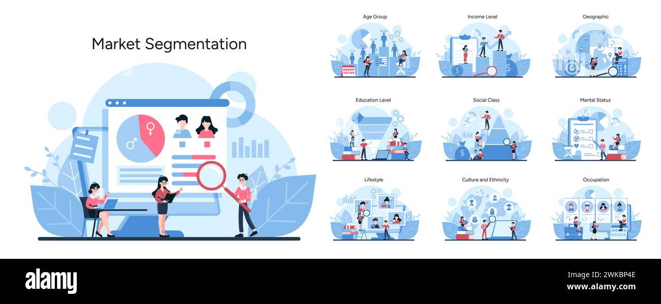 Income segmentation Stock Vector Images - Alamy