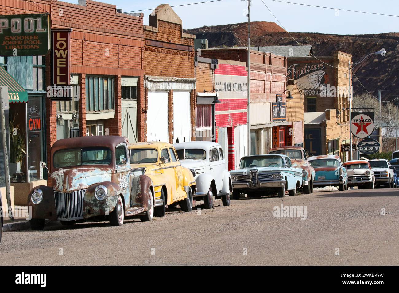 Historic Erie Street in Lowell, Arizona Stock Photo - Alamy