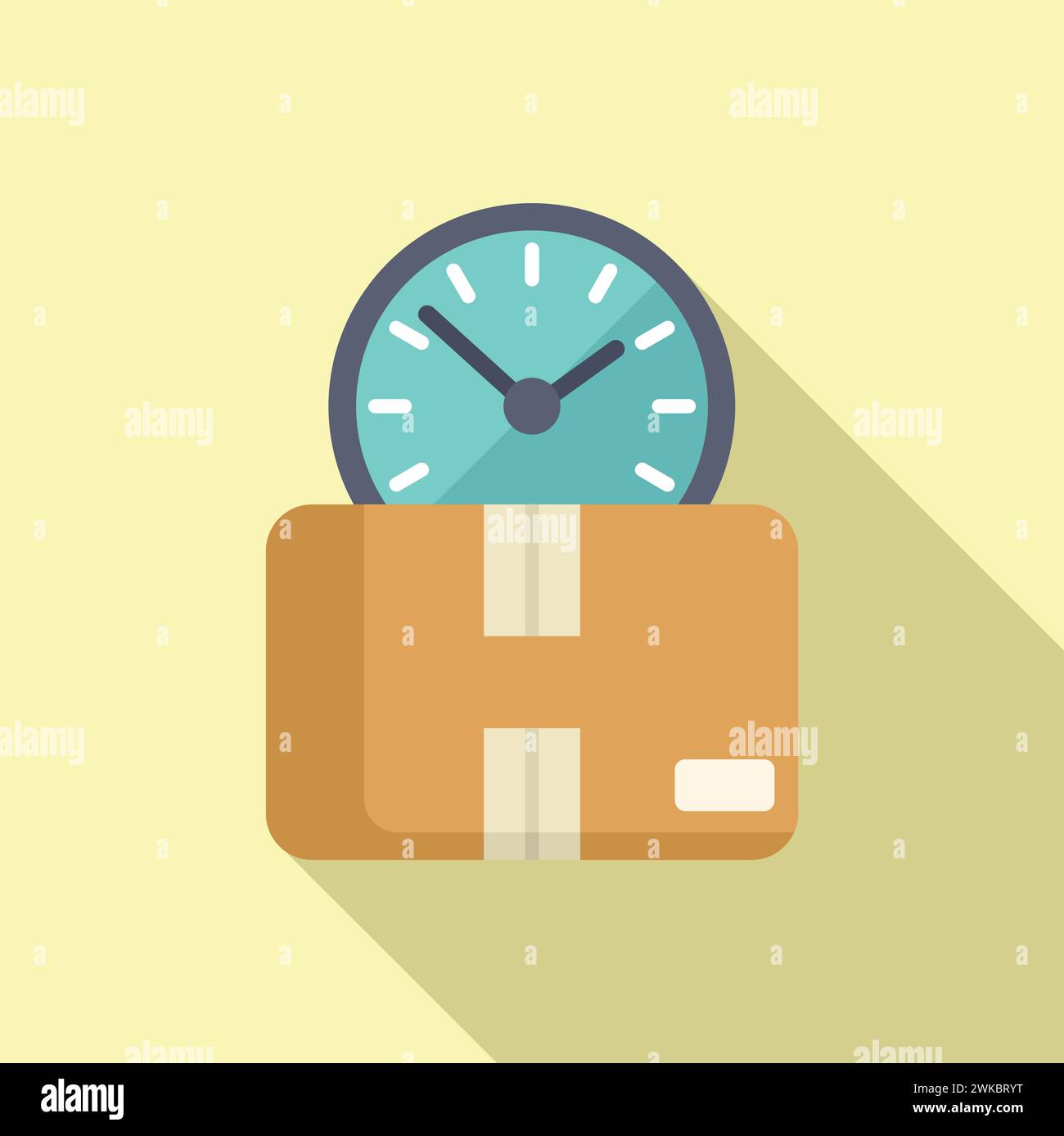 Fast parcel delivery icon flat vector. Shop express. Free deliver ...