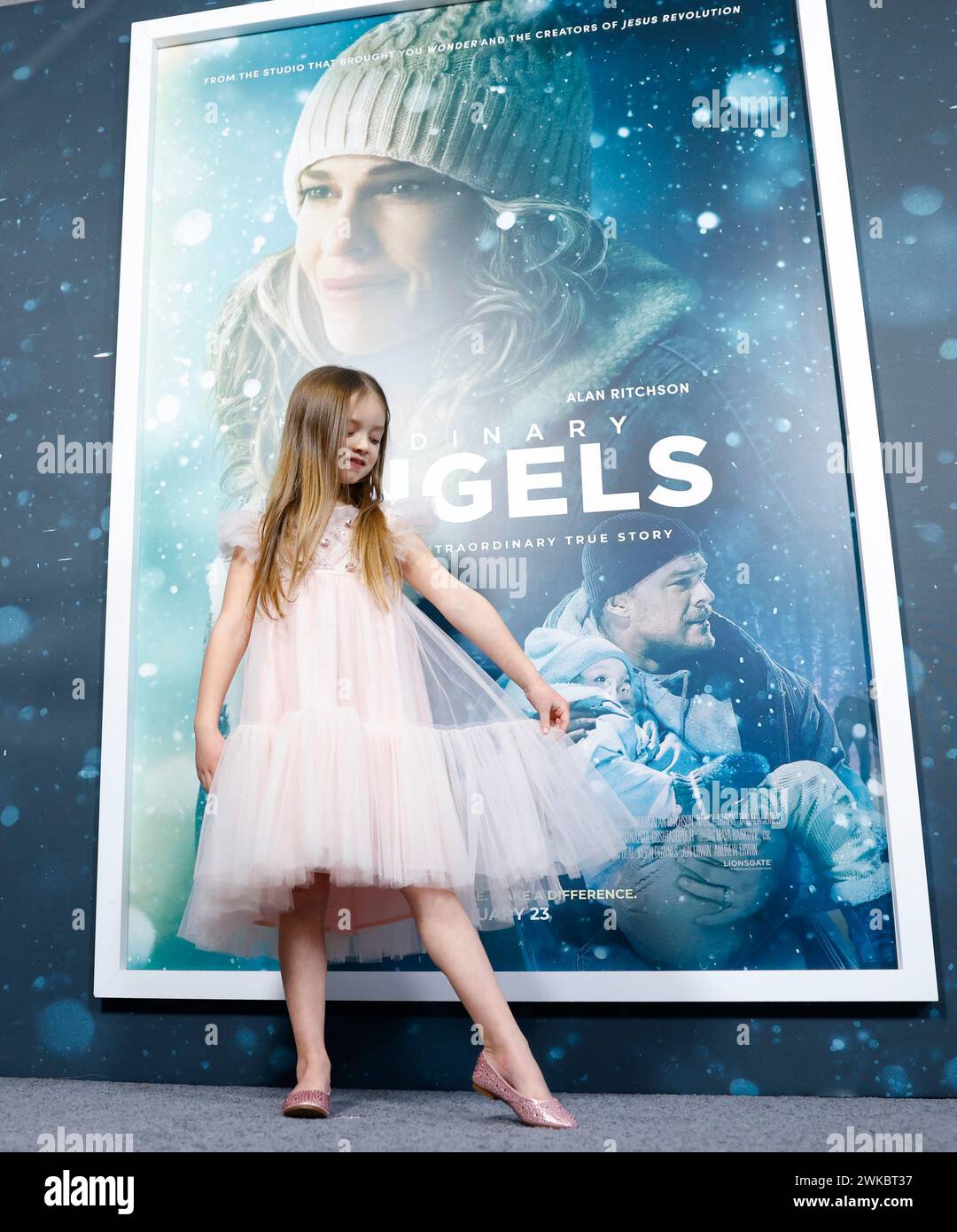 New York, United States. 19th Feb, 2024. Emily Mitchell arrives on the ...