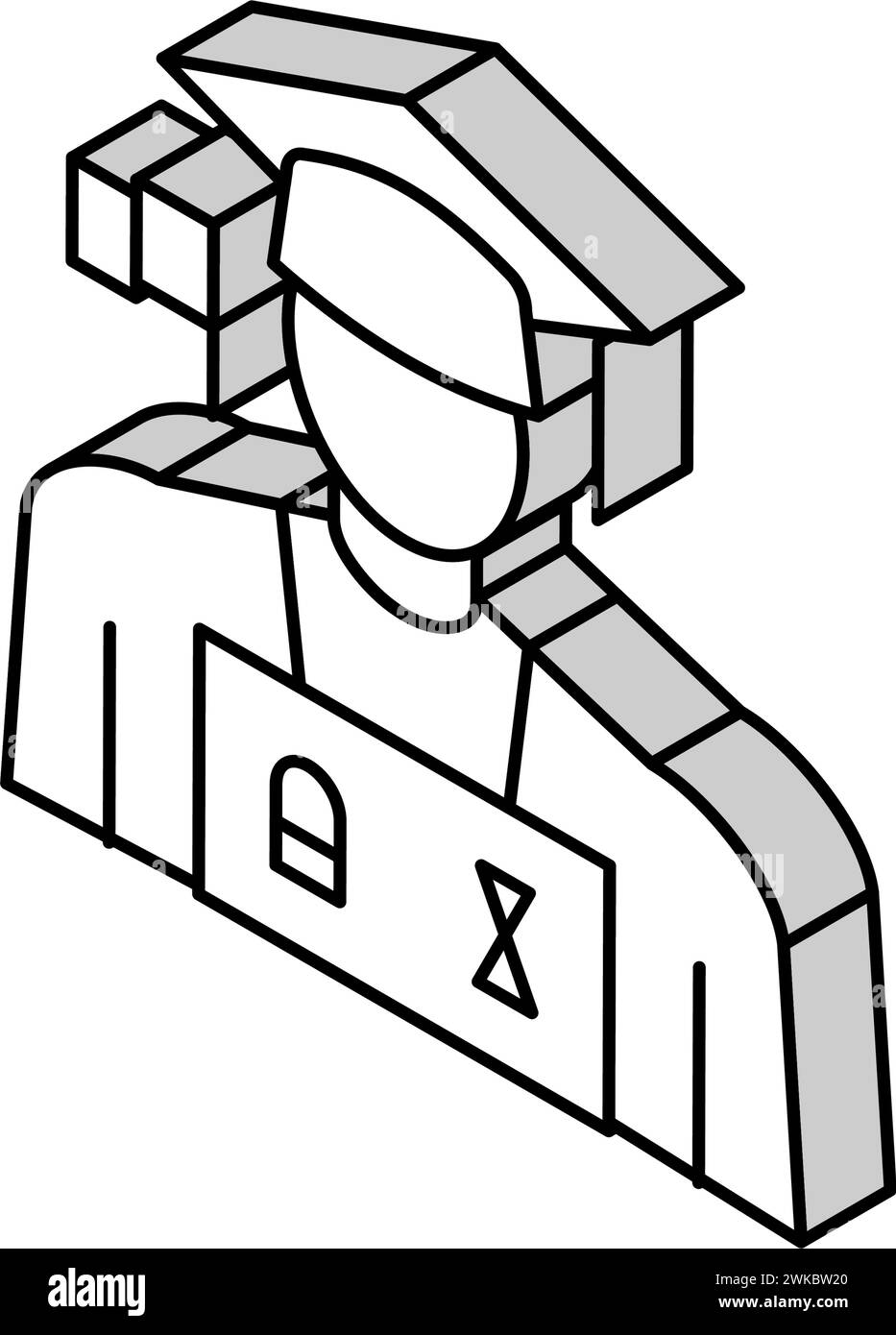 student english isometric icon vector illustration Stock Vector Image ...