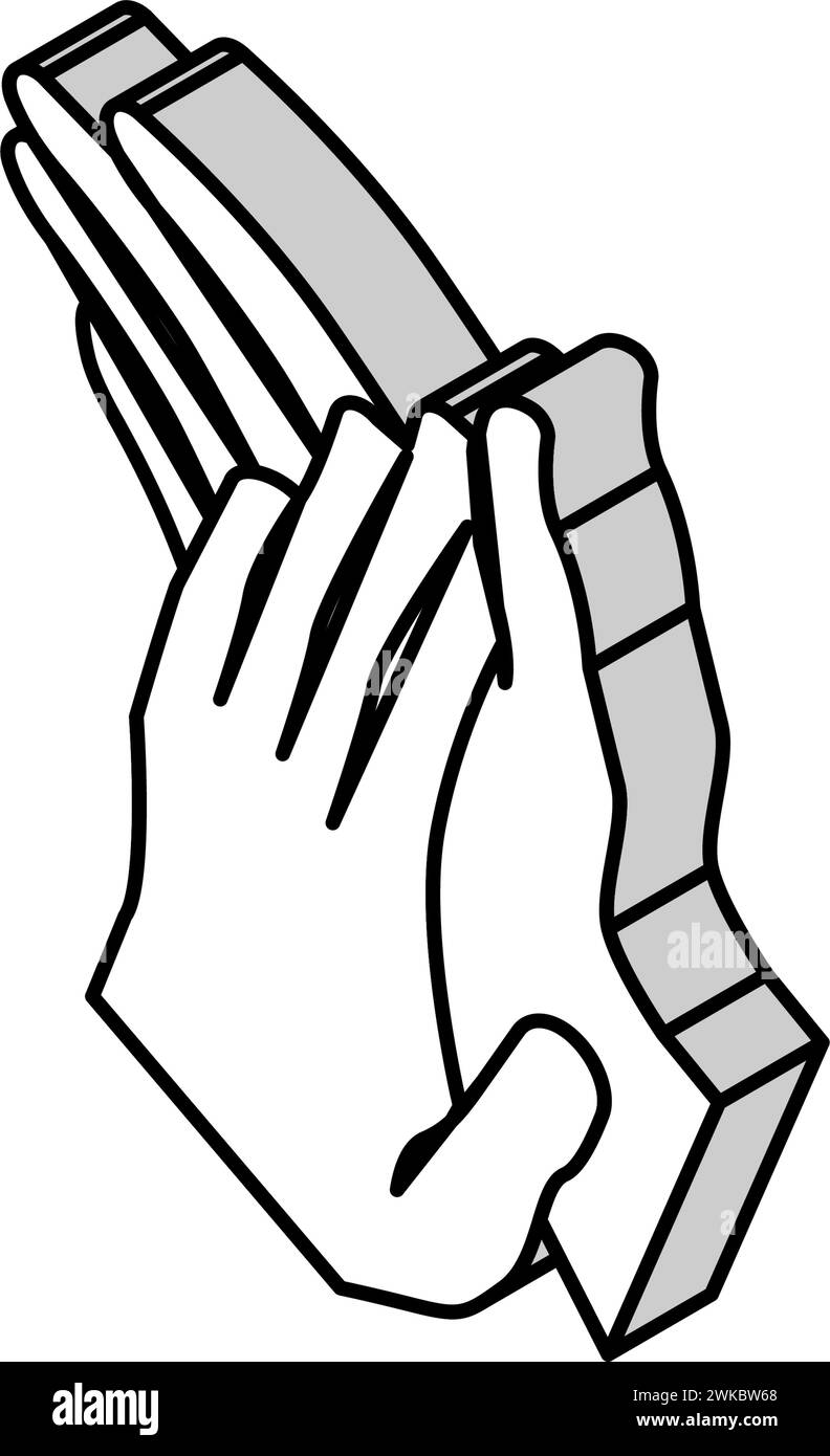 clap applause isometric icon vector illustration Stock Vector Image & Art - Alamy