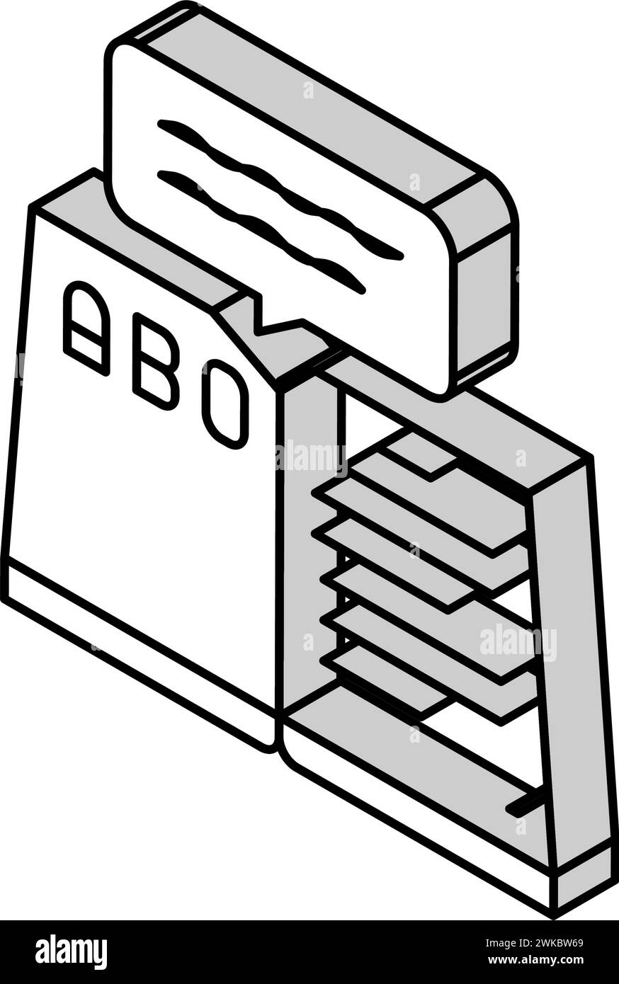 book english isometric icon vector illustration Stock Vector Image ...