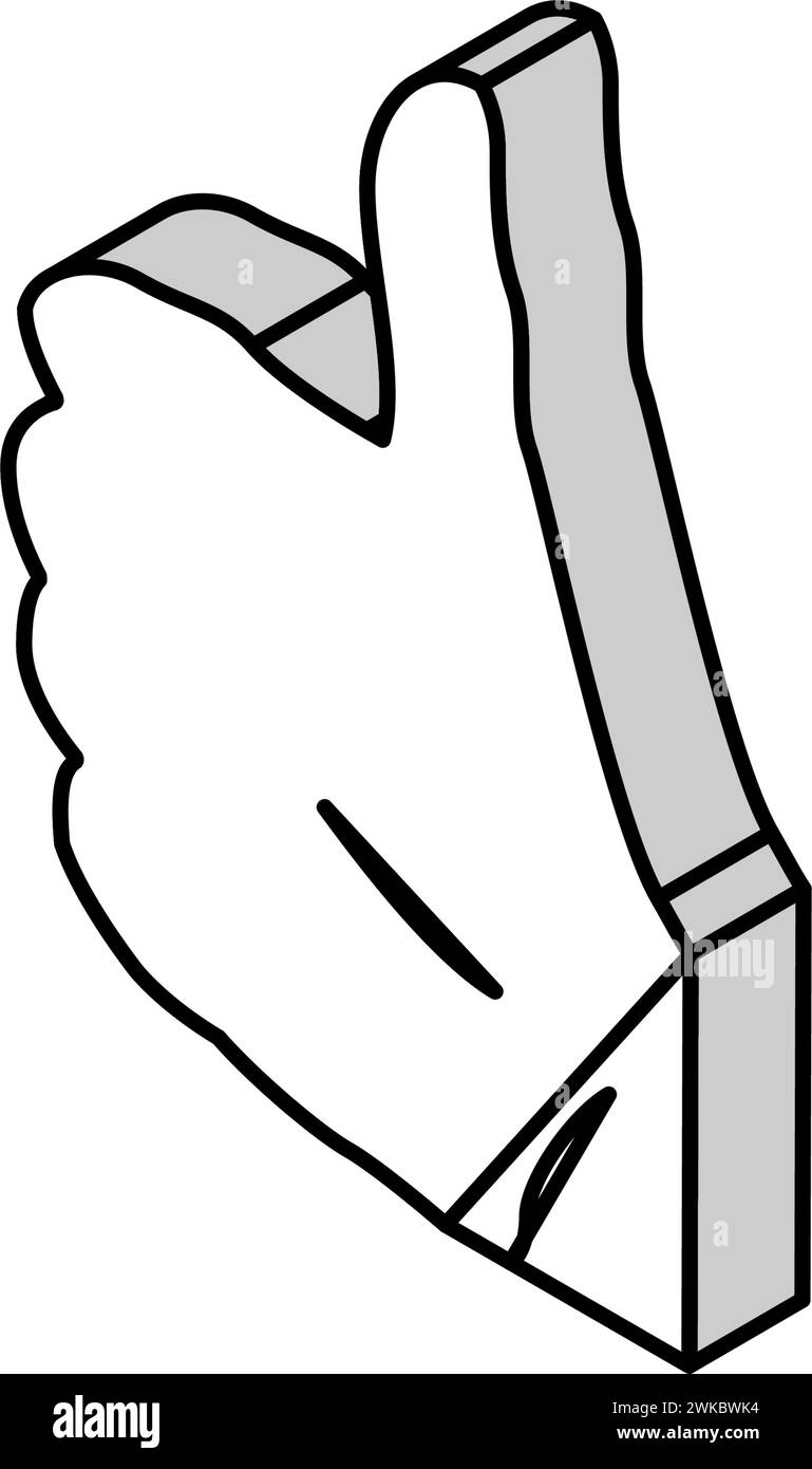 thumb up hand gesture isometric icon vector illustration Stock Vector ...