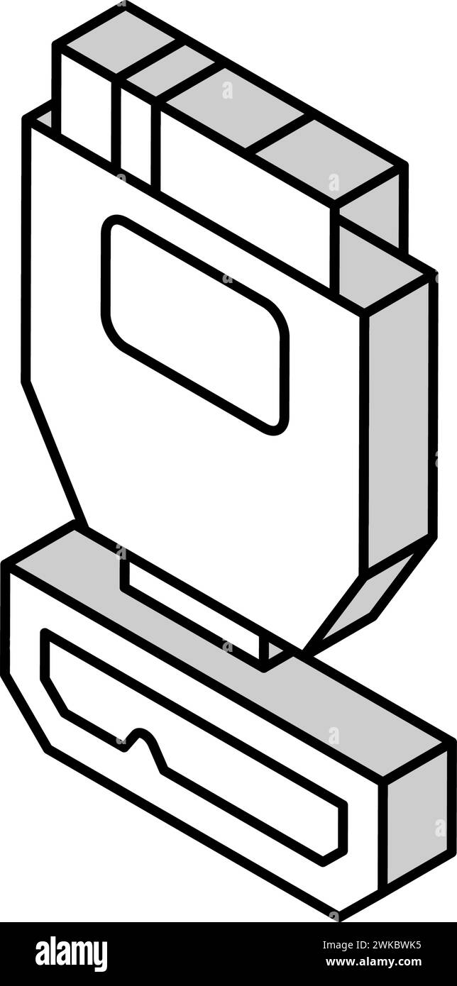 usb micro b isometric icon vector illustration Stock Vector Image & Art ...