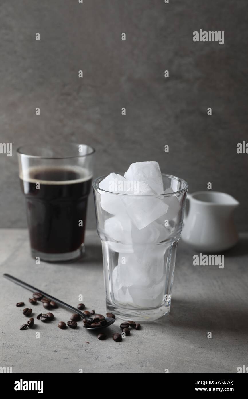 Iced coffee ingredients ice hi-res stock photography and images - Alamy