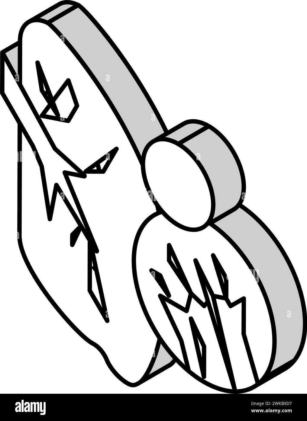 lung with asbestos isometric icon vector illustration Stock Vector ...