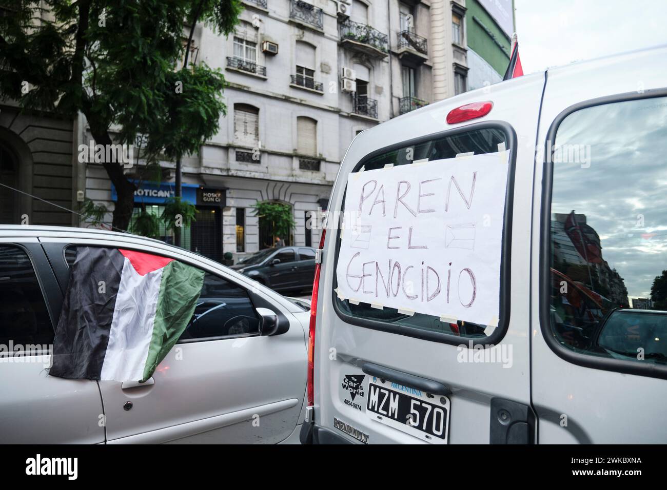 Buenos Aires, Argentina, Feb 16, 2024: Protest in solidarity with ...