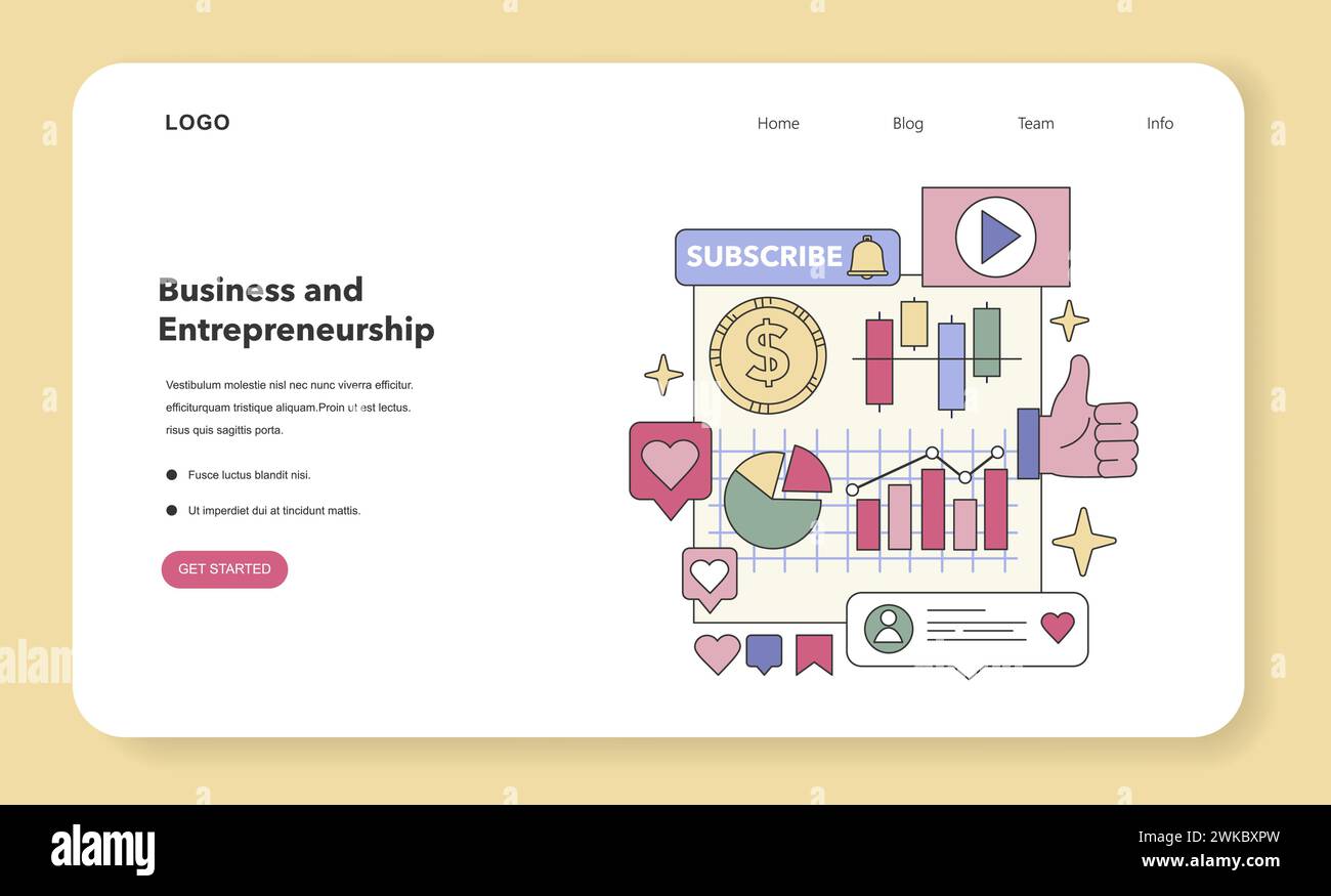 Business and Entrepreneurship theme. Visual insights into market trends ...