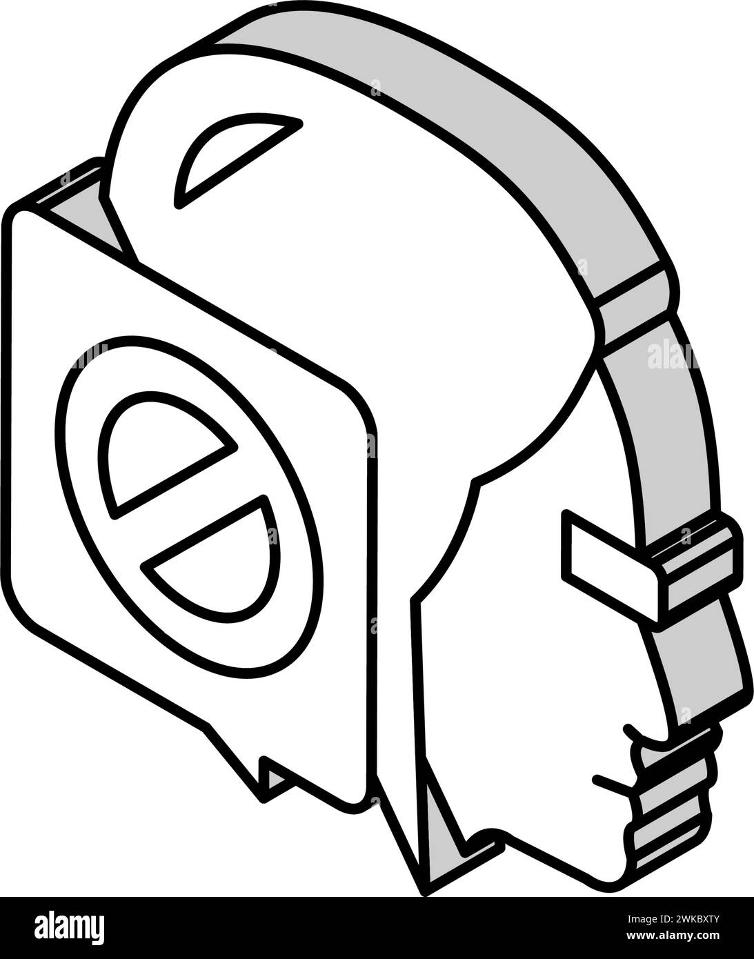 canceled female person isometric icon vector illustration Stock Vector ...