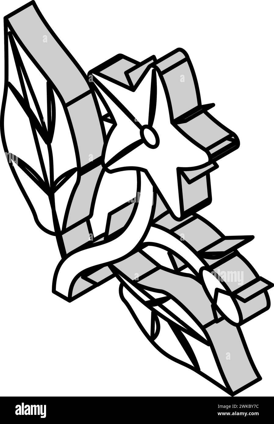 tomato flower isometric icon vector illustration Stock Vector Image ...