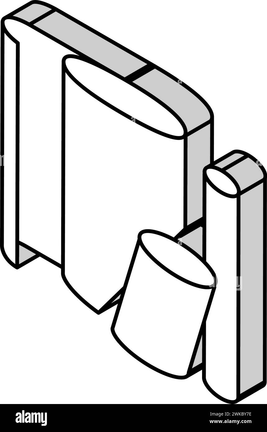 nylon thermoplastic isometric icon vector illustration Stock Vector ...