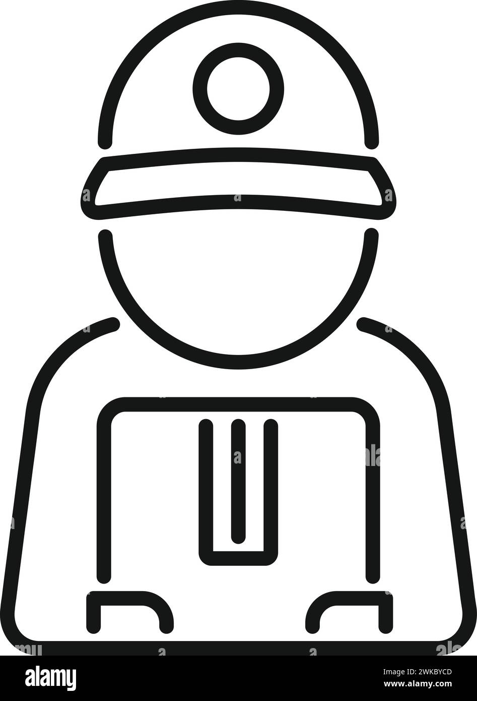 Fast courier service icon outline vector. Container shop. Delivery ...