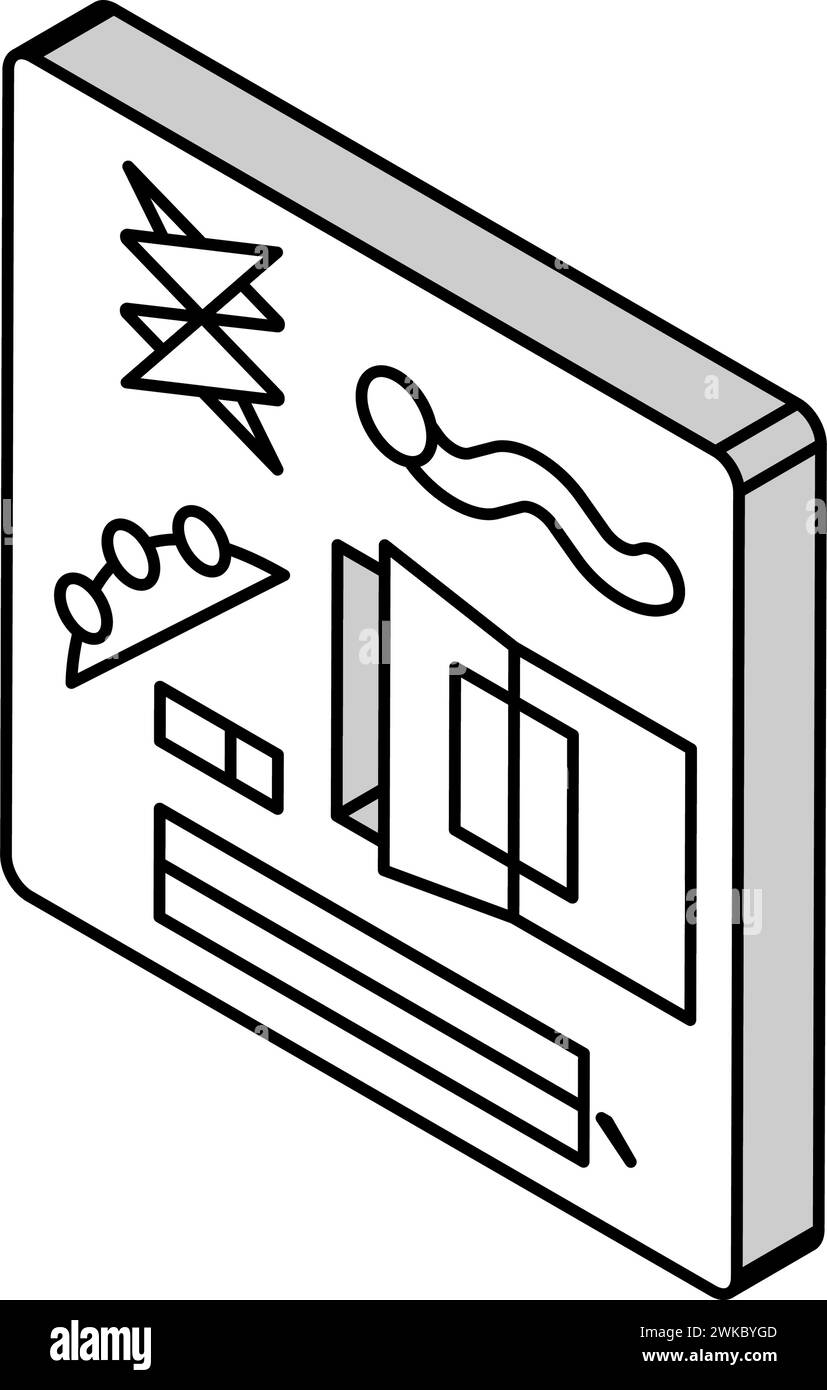busy board isometric icon vector illustration Stock Vector Image & Art ...