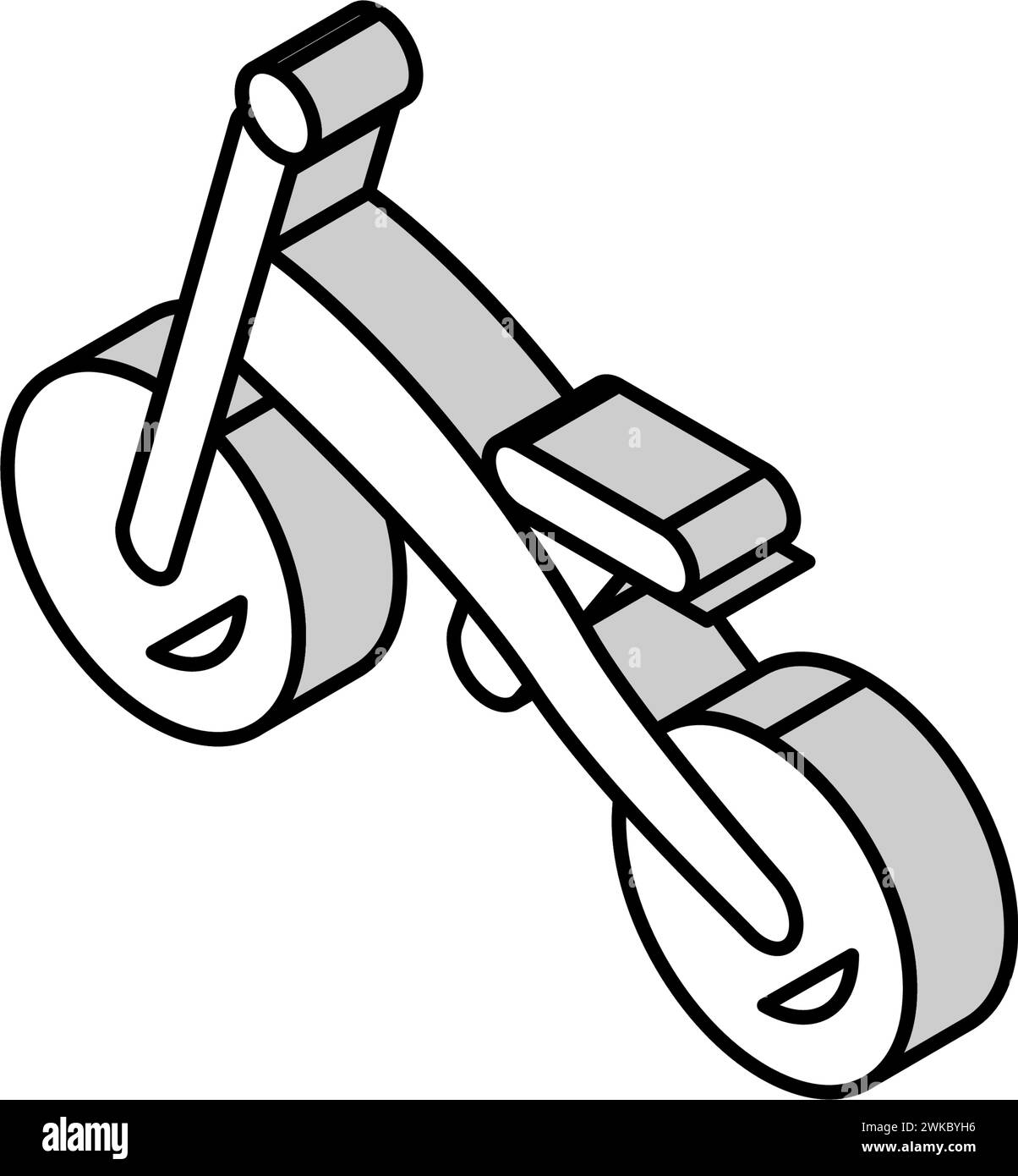 bike wooden isometric icon vector illustration Stock Vector Image & Art ...