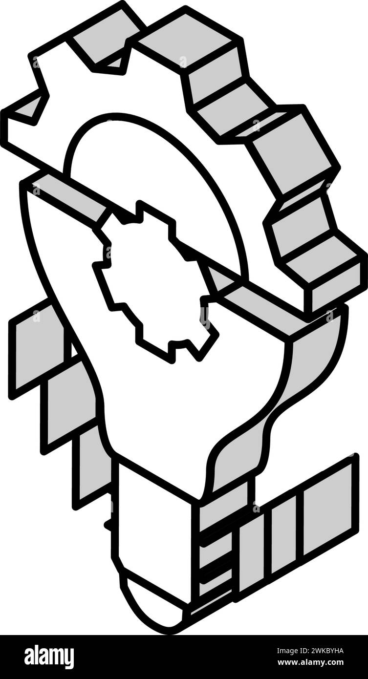 innovation light bulb isometric icon vector illustration Stock Vector ...