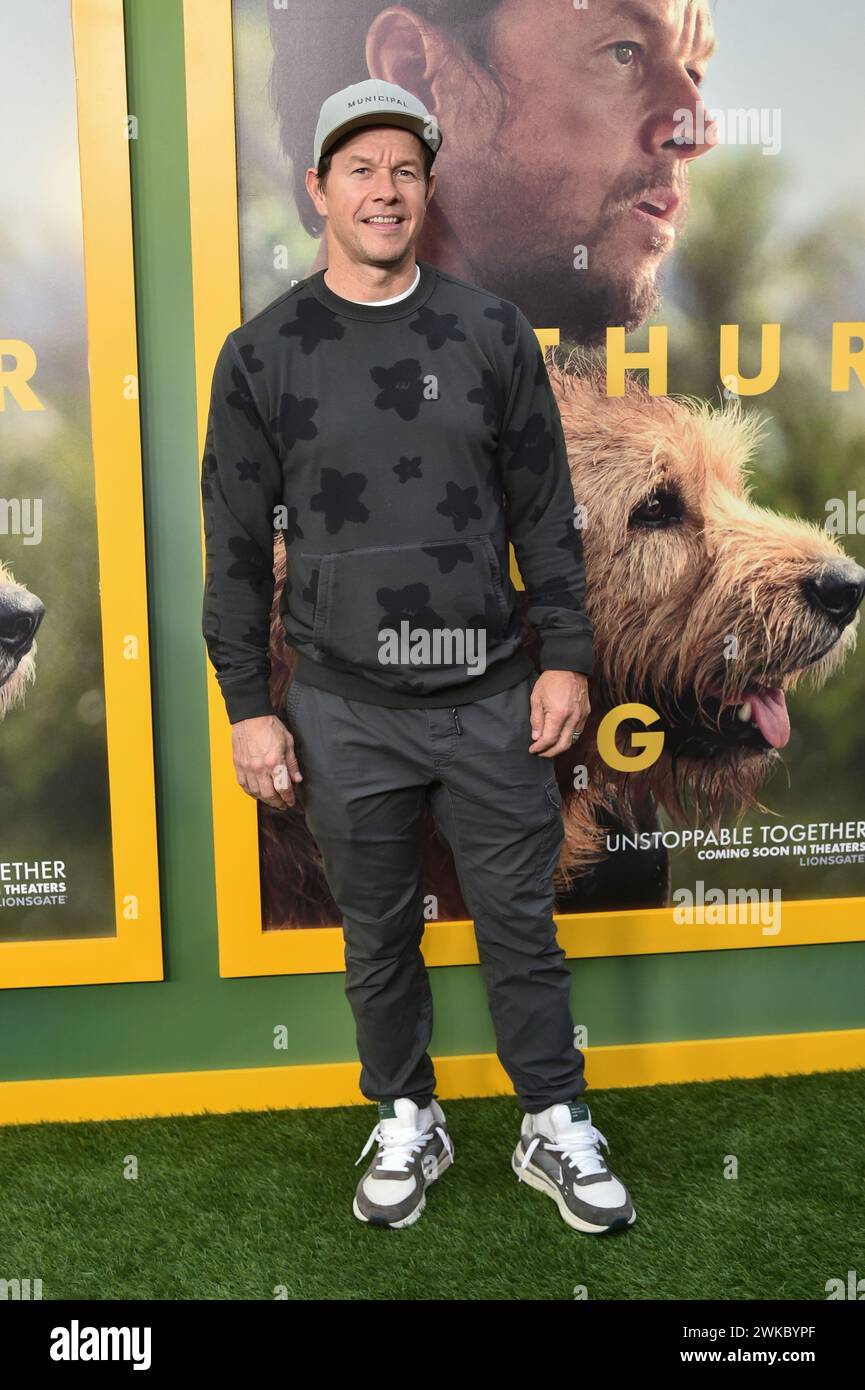 Mark Wahlberg arrives at the premiere of "Arthur the King" on Monday ...