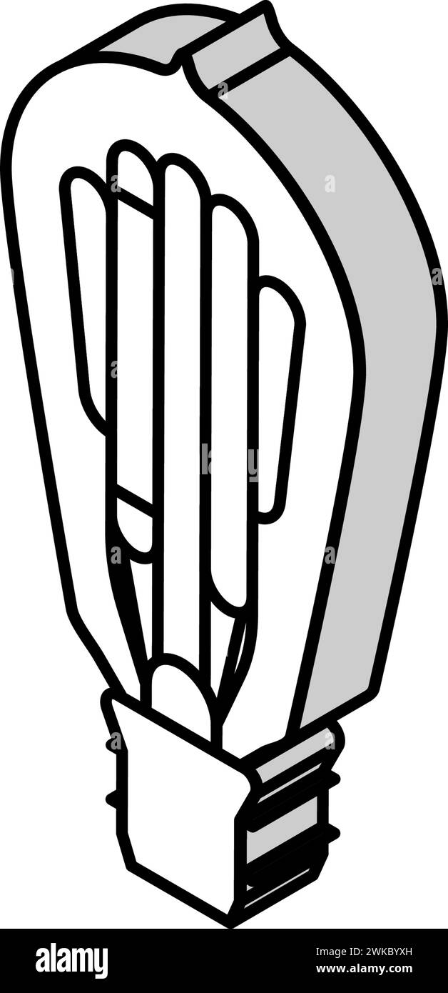 invention light bulb isometric icon vector illustration Stock Vector ...