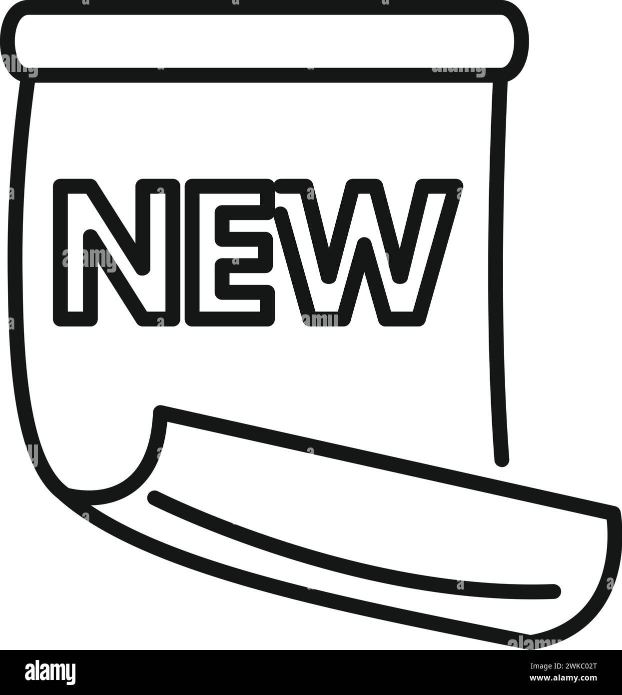 New value sale icon outline vector. Future cheap. Product estimate sold ...
