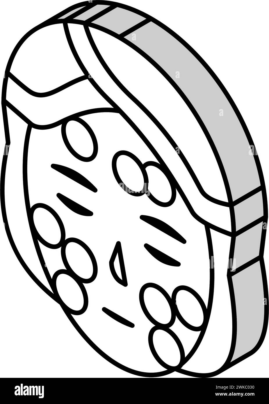 spa procedure cucumber isometric icon vector illustration Stock Vector ...