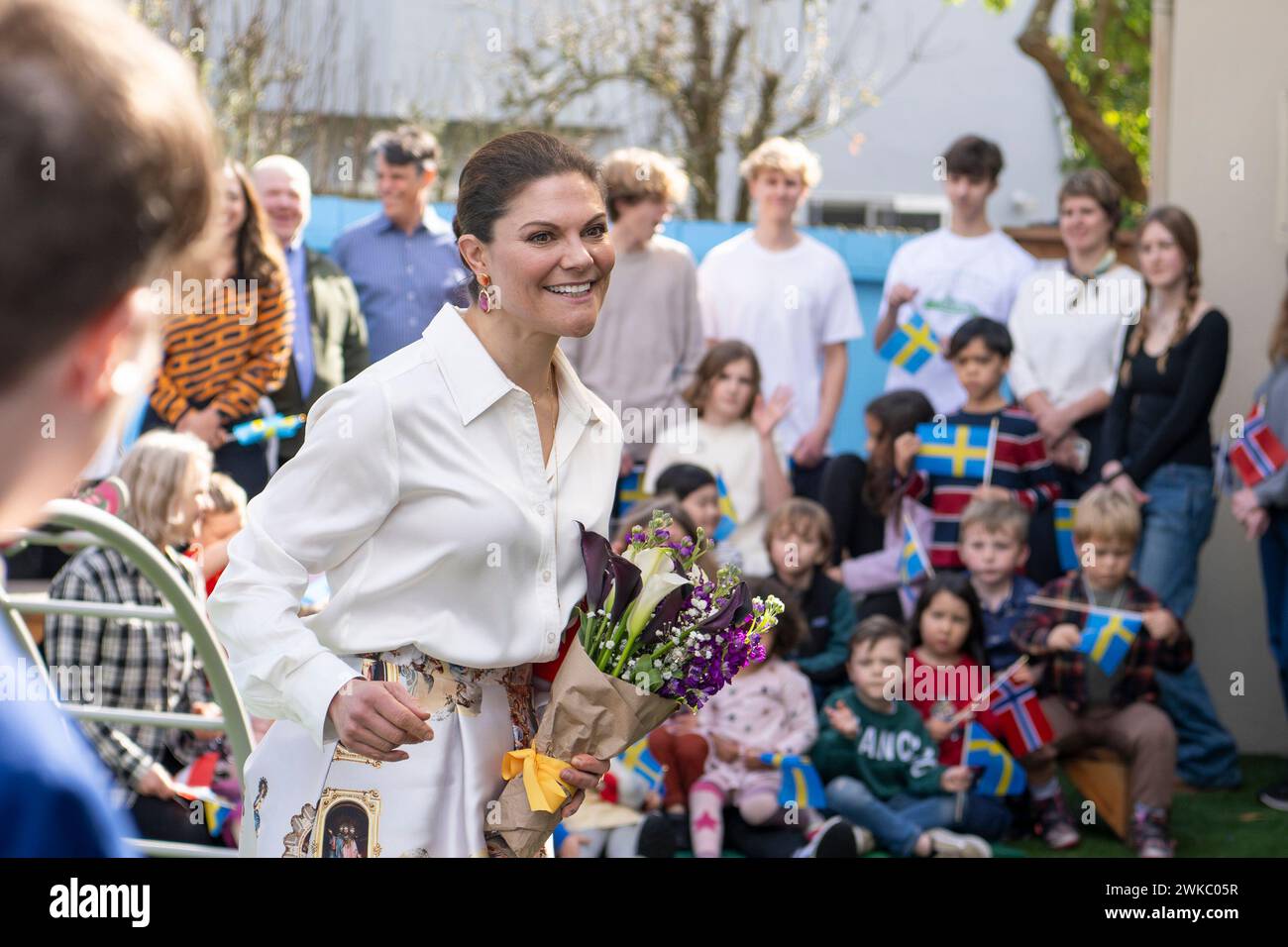 San Francisco, USA. 19th Feb, 2024. Royal Highnesses the Crown Princess ...