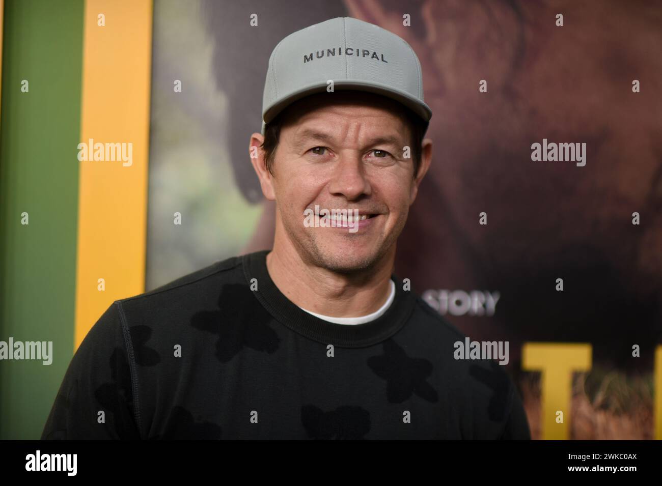Mark Wahlberg arrives at the premiere of "Arthur the King" on Monday ...
