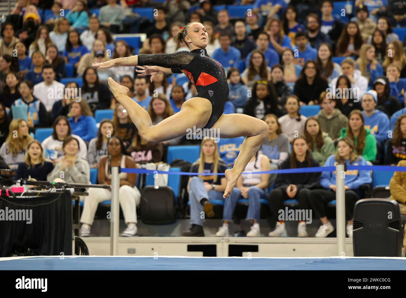 Utahs Maile Okeefe Performs Her Floor Routine During An Ncaa