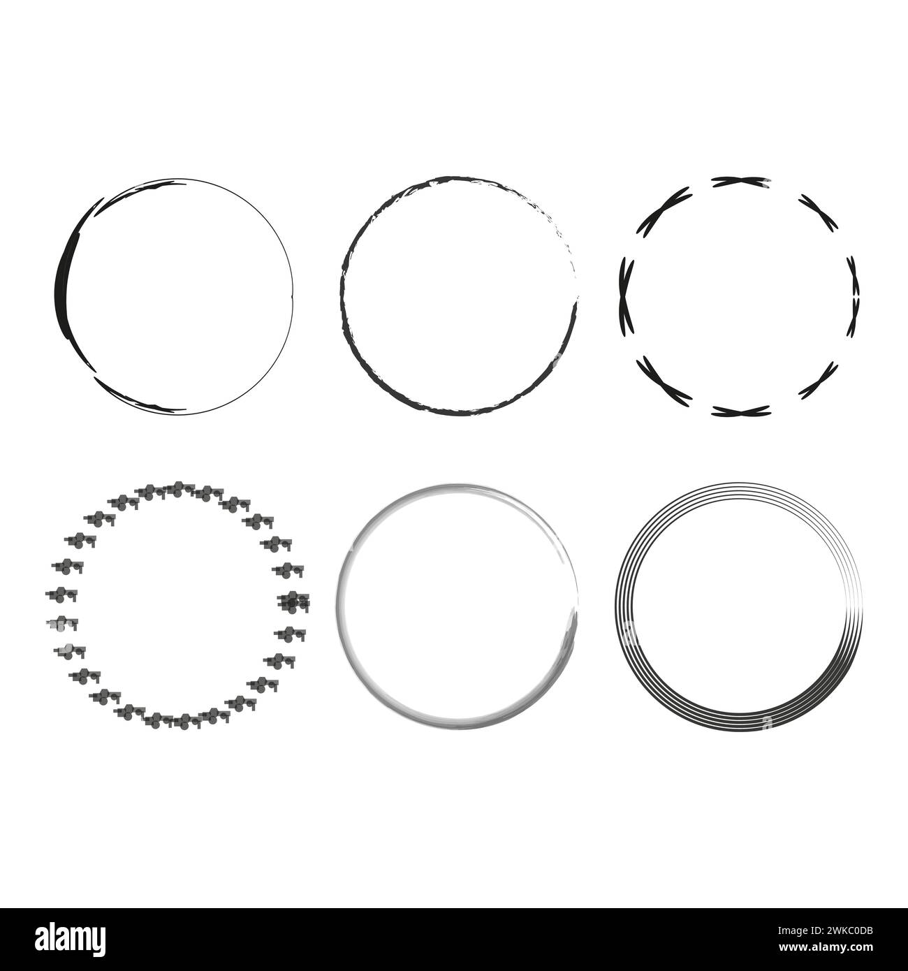 Dashed circle hi-res stock photography and images - Alamy