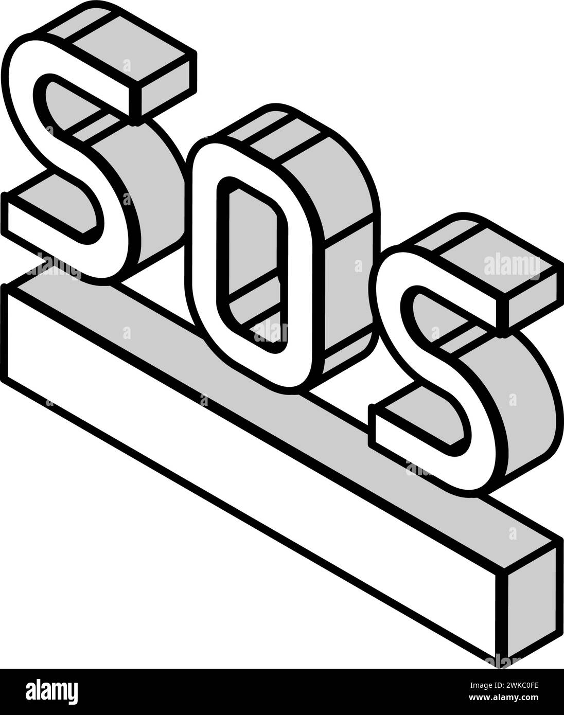sos signal isometric icon vector illustration Stock Vector Image & Art ...