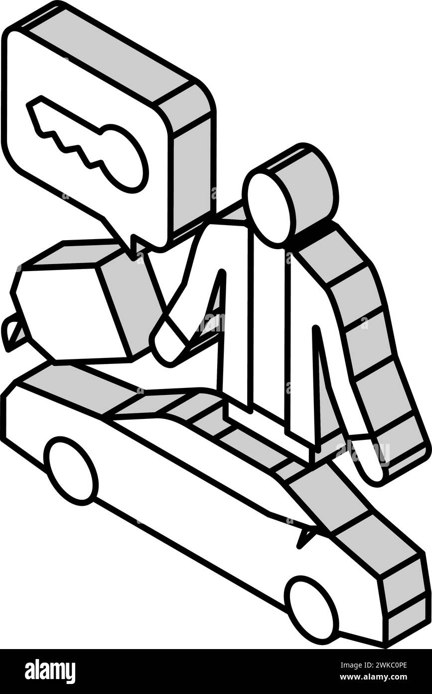 car detailing specialist isometric icon vector illustration Stock ...