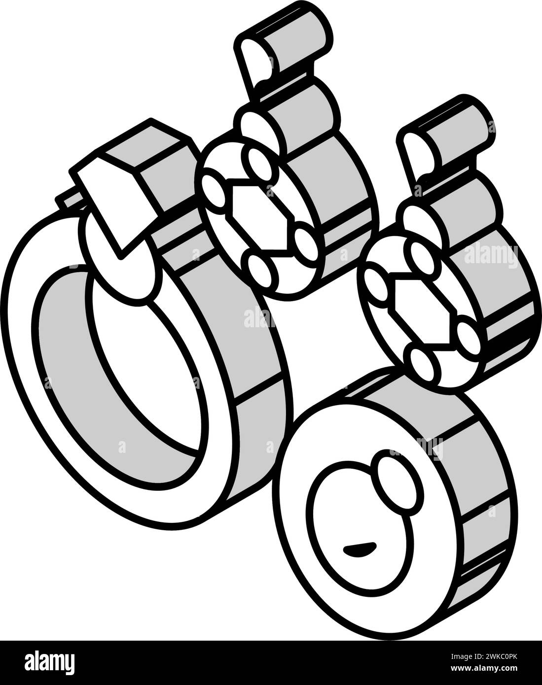 Jewelry Accessories Isometric Icon Vector Illustration Stock Vector