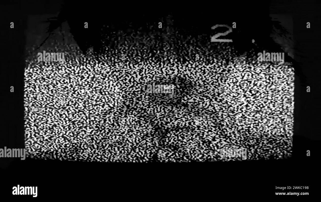 Distorted video woman tv channel hi-res stock photography and images ...