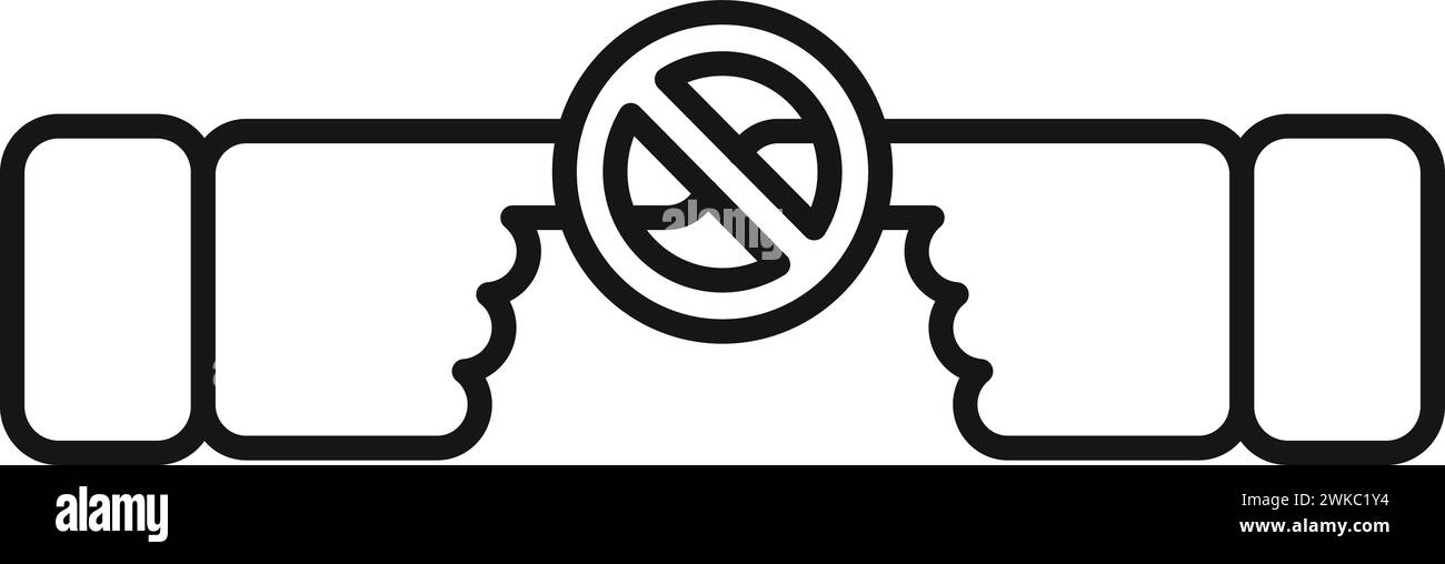 Avoid person contact icon outline vector. Gesture home prevention ...