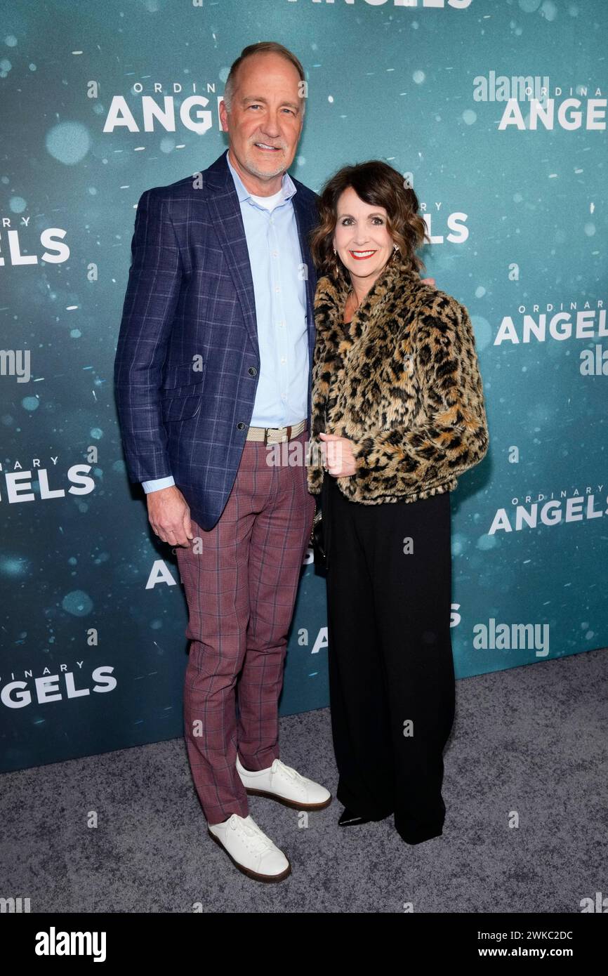 Pastor Dave Stone and Beth Stone attend the "Ordinary Angels" premiere ...