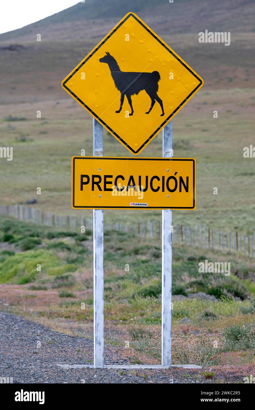 Llama warning sign hi-res stock photography and images - Alamy
