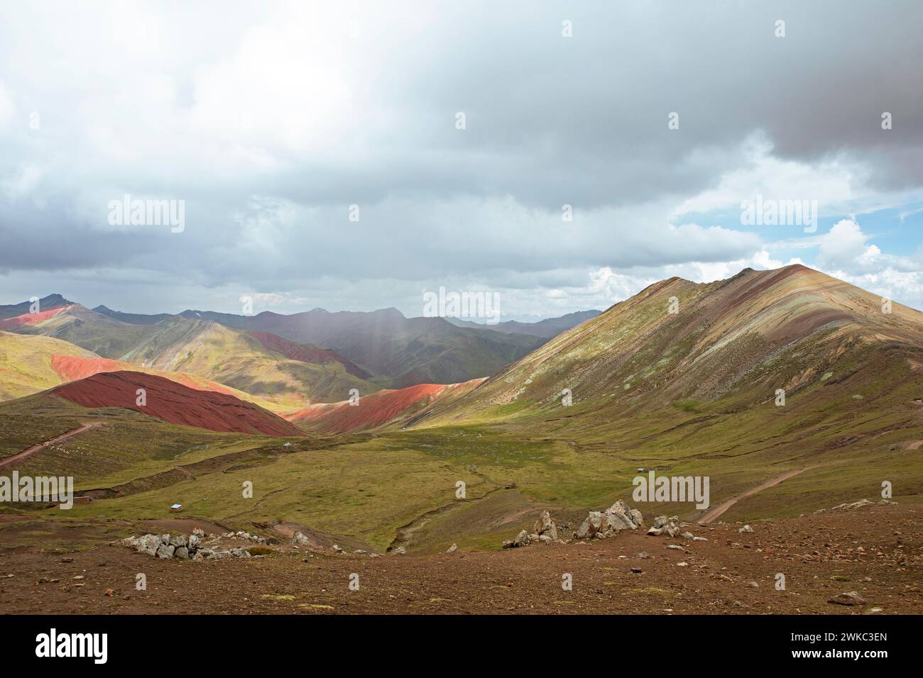 Cordillera de Colores or Rainbow Mountains in Palccoyo, Checacupe ...