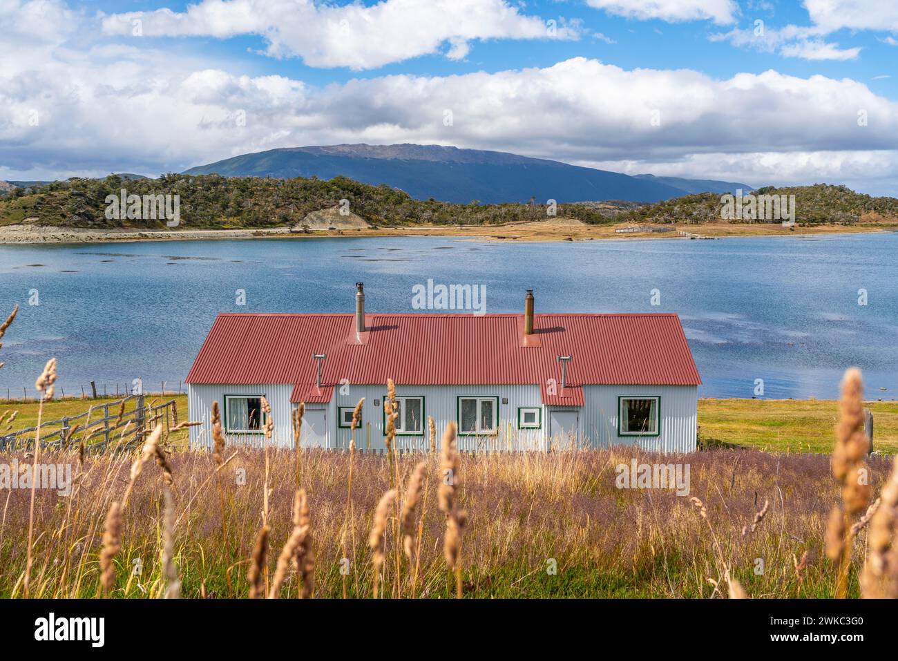 Historic building of the Estancia Harberton estate of missionary Thomas ...
