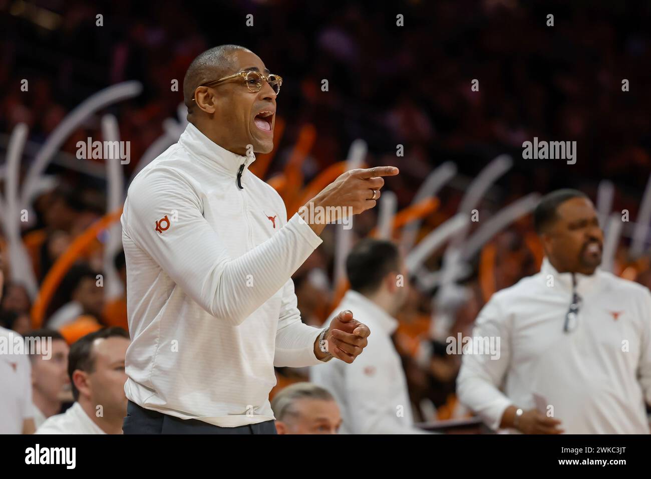 AUSTIN, TX - FEBRUARY 19: Texas Longhorns head coach Rodney Terry ...