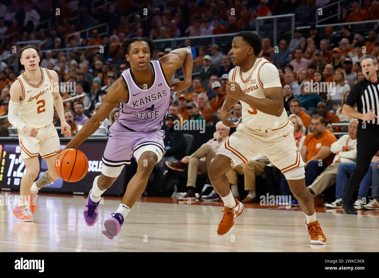 AUSTIN, TX - FEBRUARY 19: Kansas State Wildcats guard Dai Dai Ames (4 ...