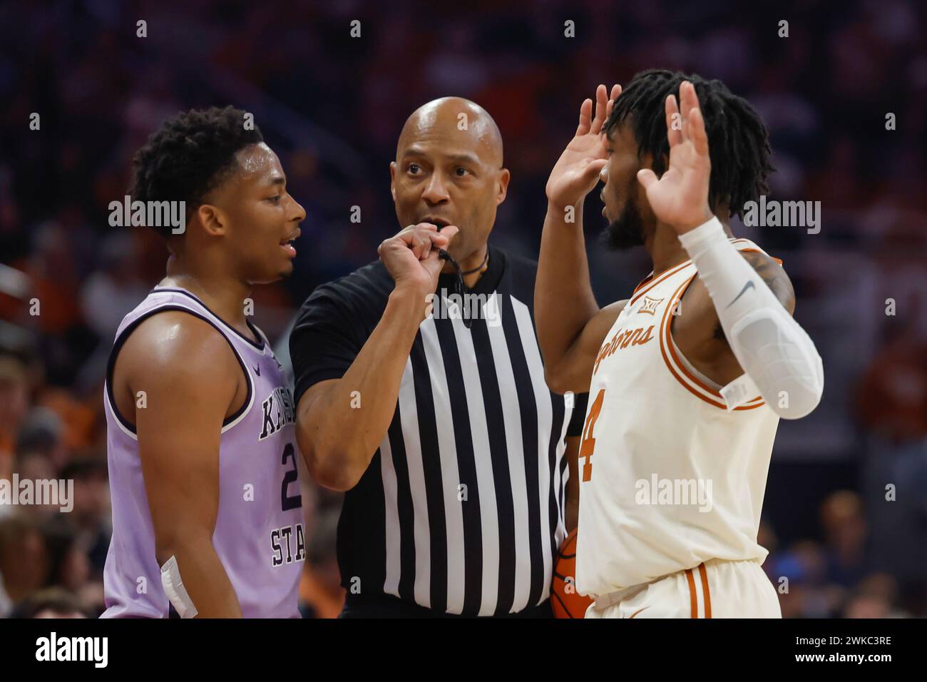 AUSTIN, TX - FEBRUARY 19: Kansas State Wildcats guard Tylor Perry (2 ...