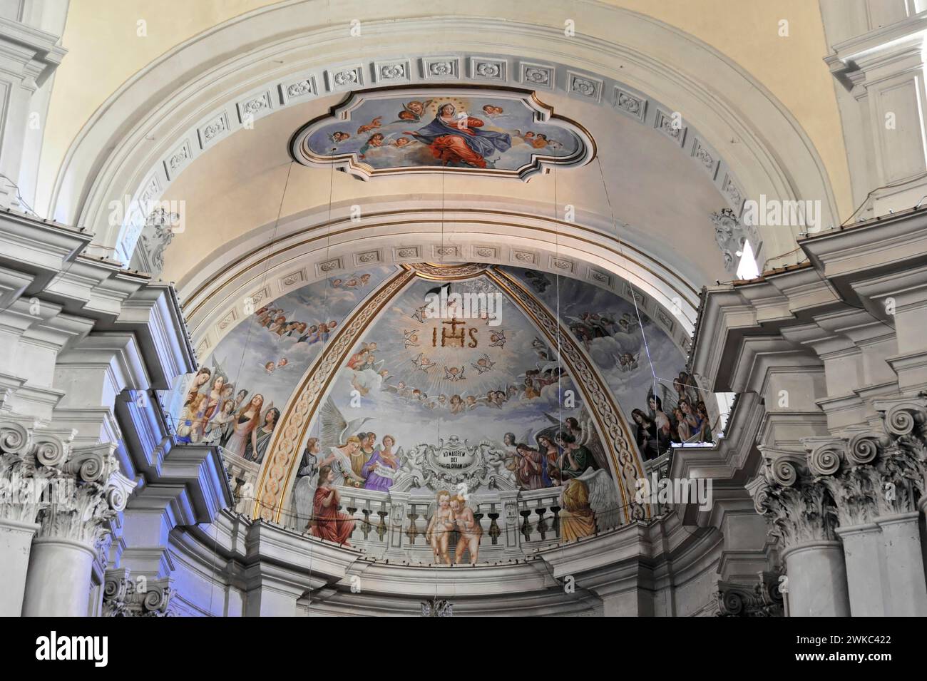 Ceiling painting, pilgrimage church, Renaissance church of San Biagio ...