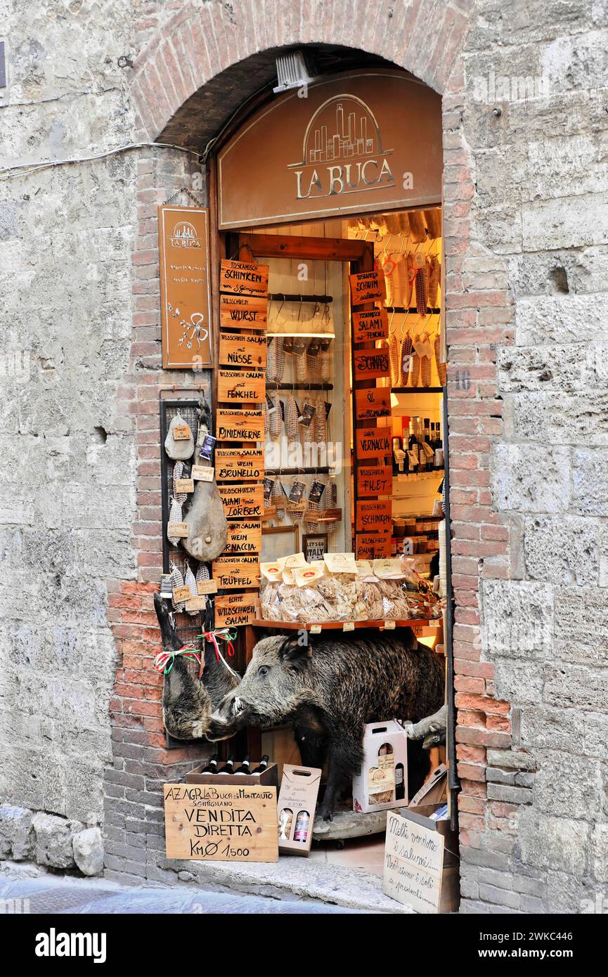 Speciality shop for wild boar ham, as well as for food, souvenirs ...