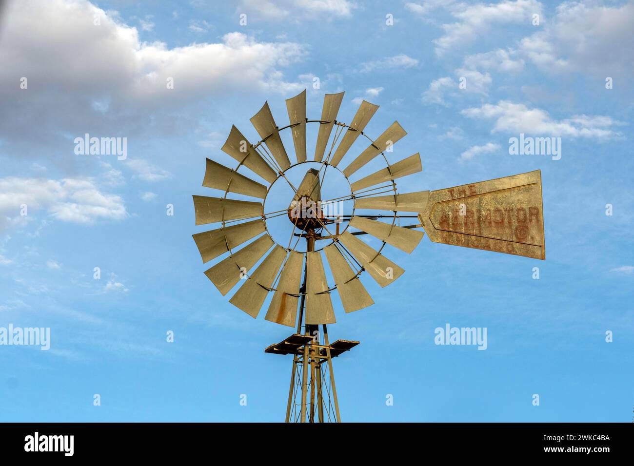 Wind turbine for pumping water, Namibia Stock Photo - Alamy
