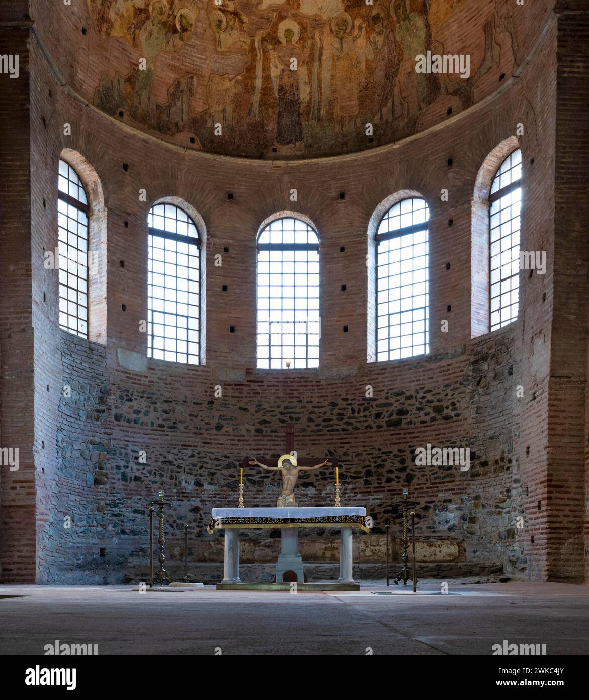 Interior view of Rotonda, Rotunda of Galerius, Roman round temple ...