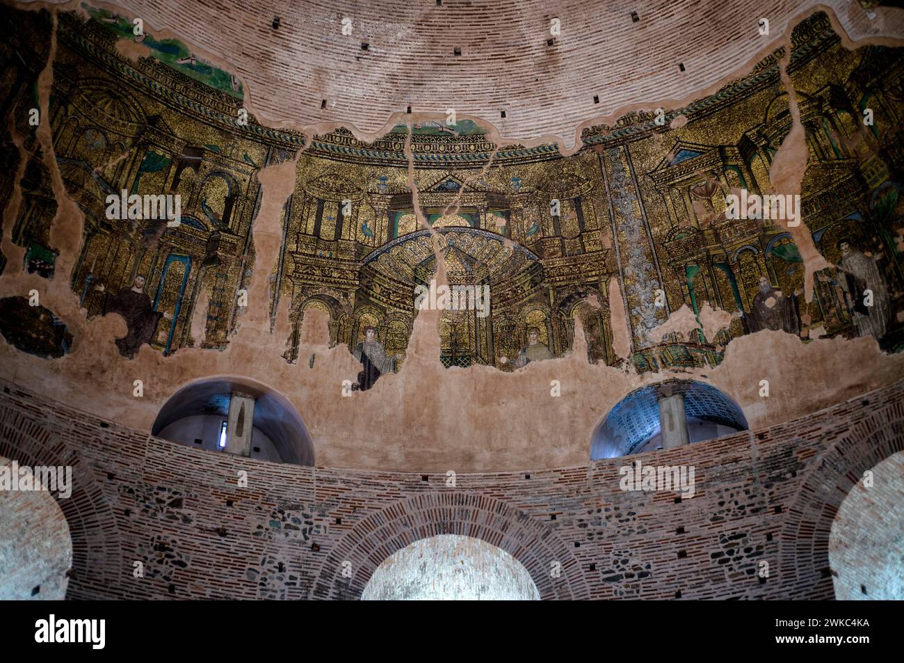 Interior view of the Rotonda, Rotunda of Galerius, Roman round temple ...
