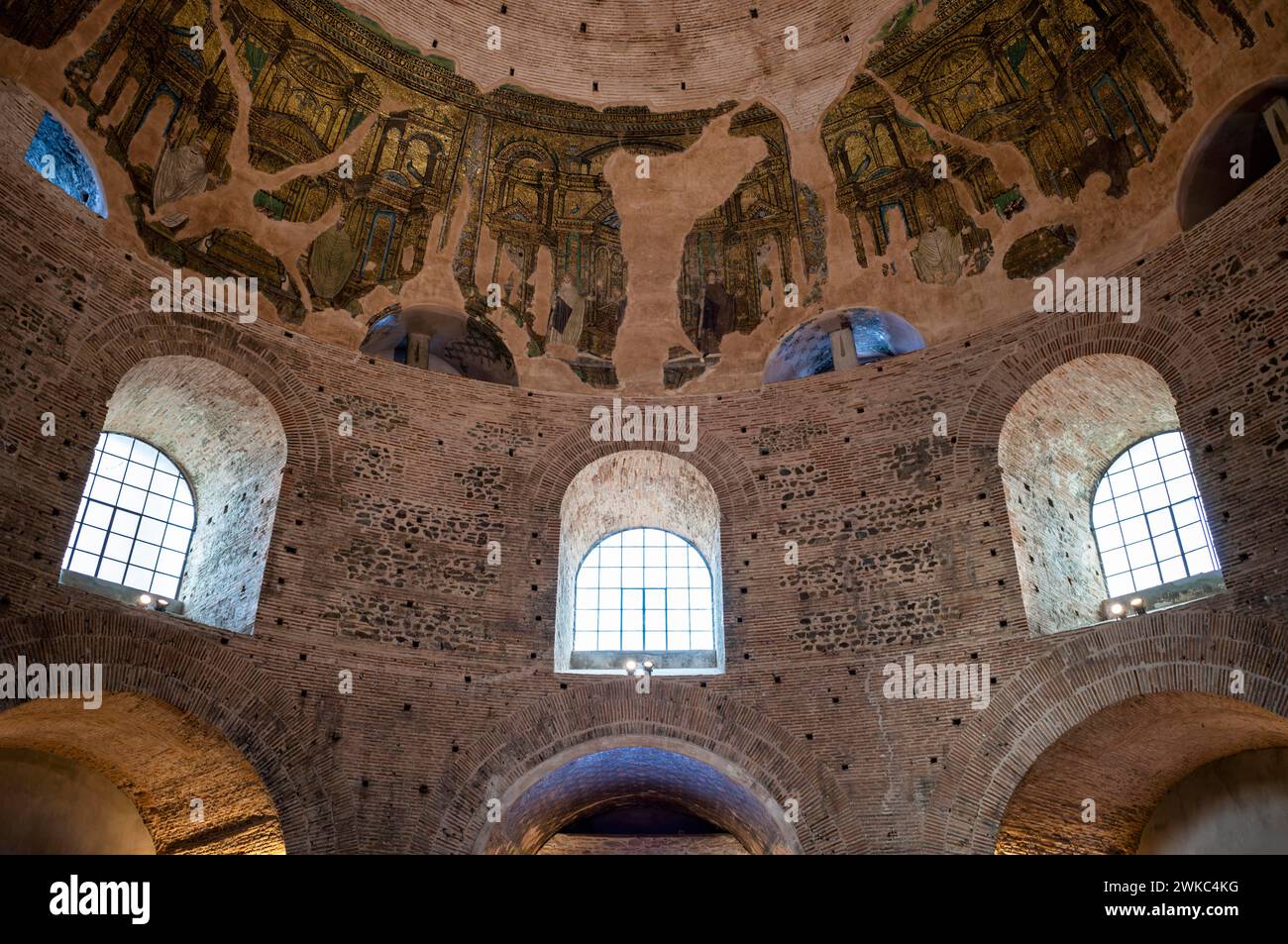 Interior view of the Rotonda, Rotunda of Galerius, Roman round temple ...