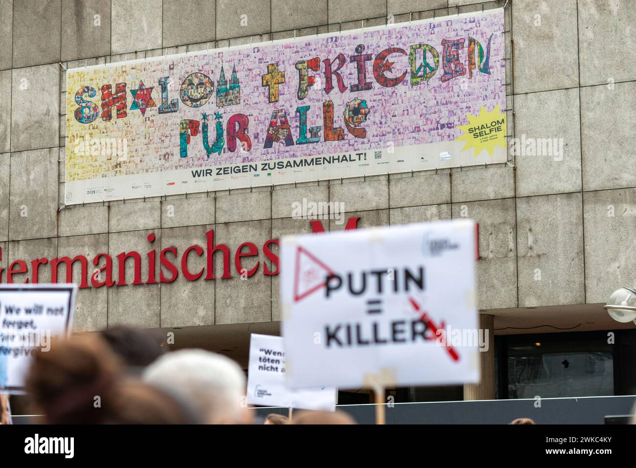 Vigil on 18 February 2024 for the deceased Alexei Navalny ...