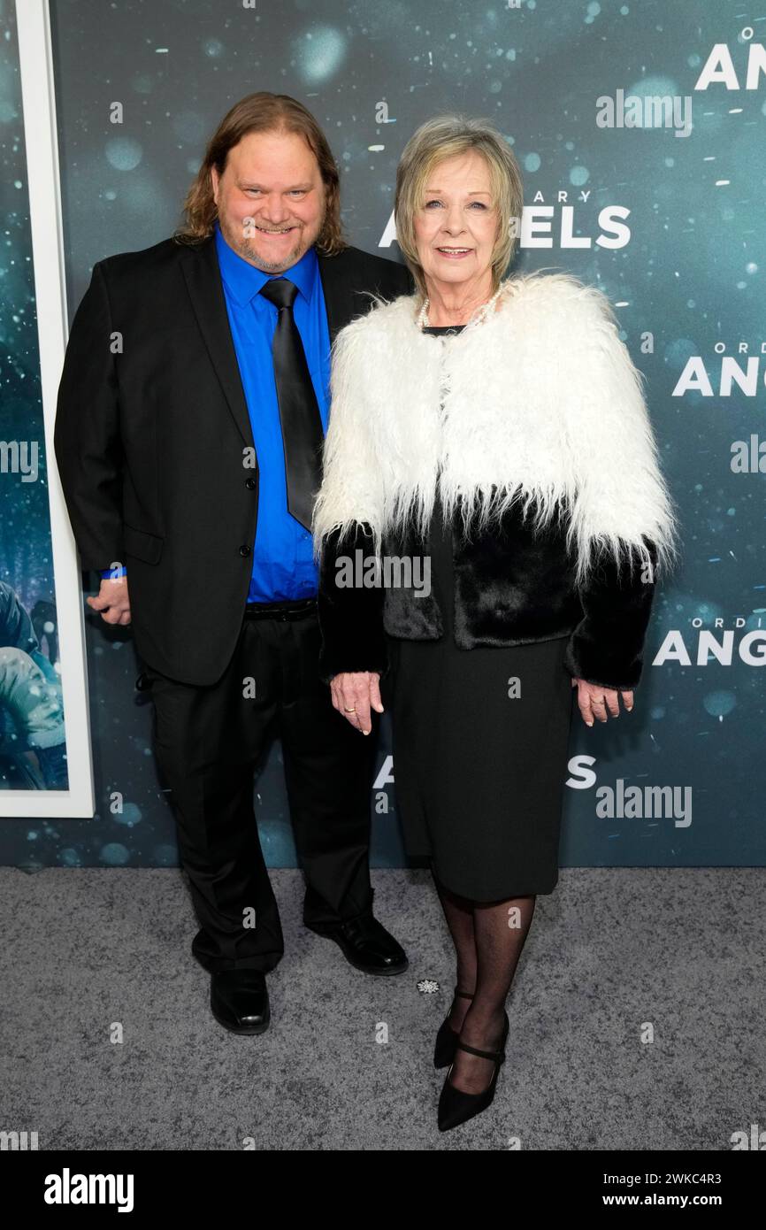 Derek Young, left, and Sharon Stevens attend the "Ordinary Angels ...