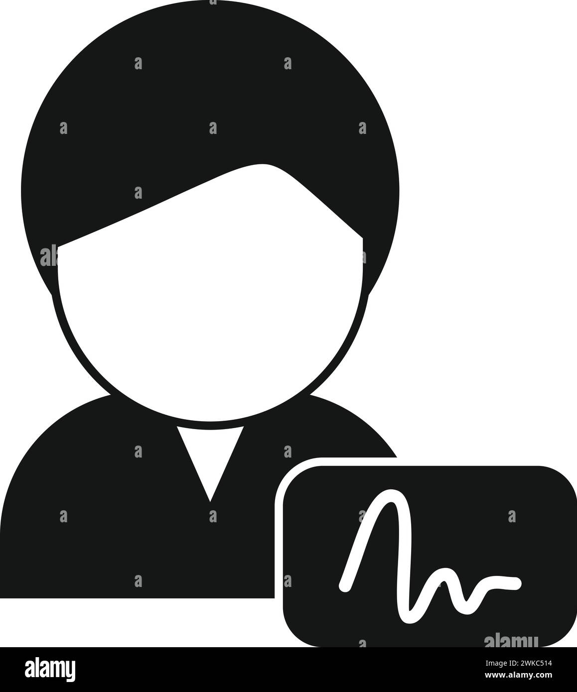 Handwriting Identification Icon Simple Vector Access Approve